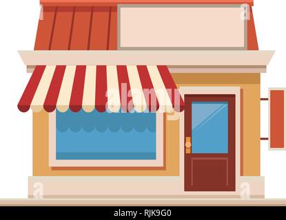 store shopping front cartoon Stock Vector Image & Art - Alamy