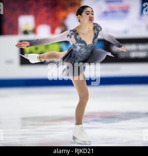 Ann Arbor, Michigan, USA. 25th Jan, 2019. TING CUI competes in the ...