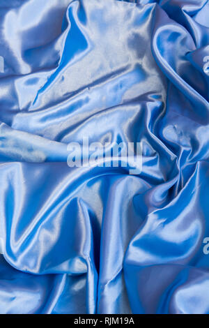 Close up of baby blue satin fabric Stock Photo - Alamy