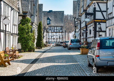 beautiful view of old town Freudenberg in Germany Stock Photo - Alamy