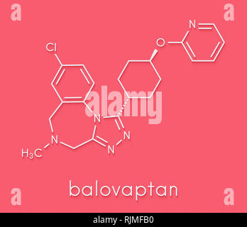 Balovaptan autism drug molecule (vasopressin V1A receptor antagonist ...