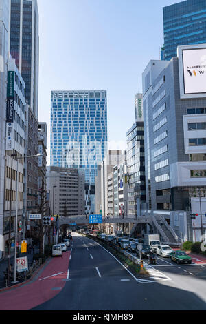 Shibuya Stream view from Aoyama street, Shibuya-Ku, Tokyo, Japan Stock ...