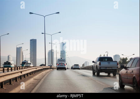 Izmir, Turkey - August 8, 2018: Ege perla skyscrapper, Mistral ...