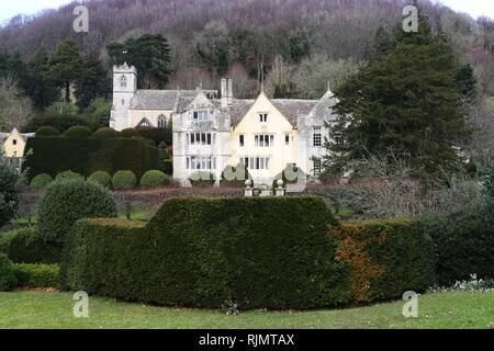 Tudor Grade I listed Owlpen Manor and the Church of The Holy Cross ...