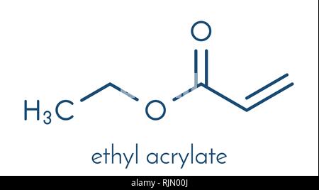 Ethyl acrylate molecule. Skeletal formula Stock Vector Image & Art - Alamy