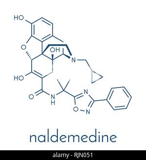 Naldemedine drug molecule. Skeletal formula Stock Vector Image & Art ...