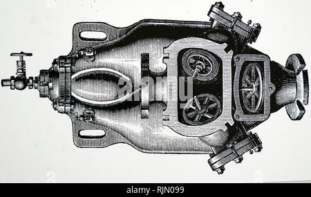 Illustration showing a Pulsometer steam pump; a pistonless pump which ...
