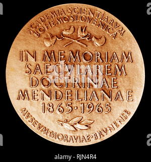 Gregor Johann Mendel (1822 – 1884). Postage stamp issued in ...