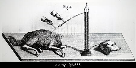 Illustration showing Investigation of effect of Galvanic electricity ...