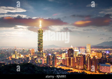 The nice view of Taipei city, Taiwan with nice background Stock Photo ...