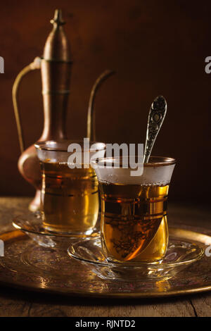 Turkish apple tea an apple flavoured beverage served in Turkish tea ...