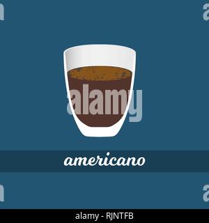 americano coffee line icon vector illustration Stock Vector Image & Art ...