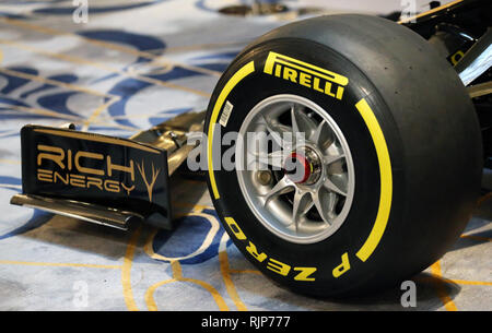 Rich Energy Livery during the Rich Energy Haas F1 Team 2019 car launch ...