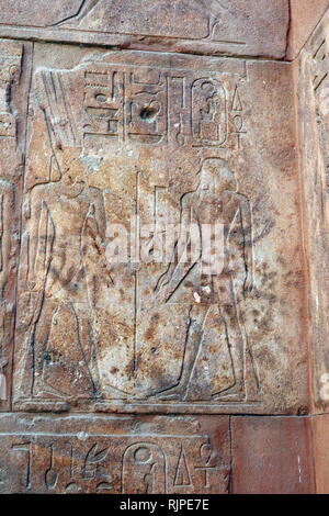 A photograph taken of the Red Chapel of Hatshepsut (the Chapelle Rouge ...