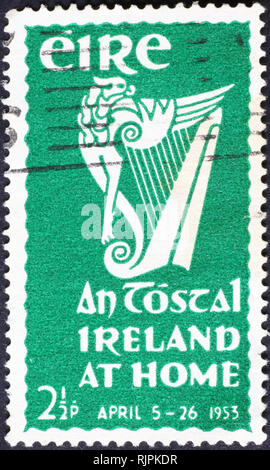 Irish postage stamp Stock Photo - Alamy