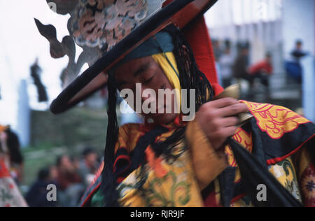 A Sikkim man in traditional costume. Gangtok, Sikkim, India. 2000 Stock ...