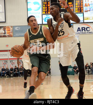 Oshkosh, Wisconsin, USA. 6th Feb, 2019. Raptors 905 guard Jordan Howard ...