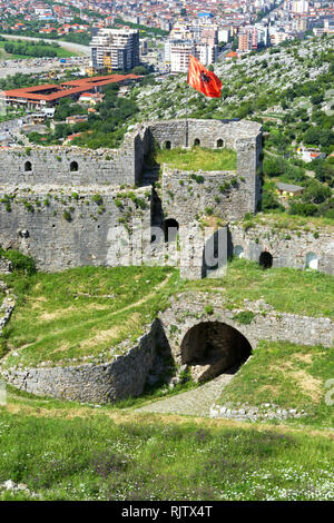 Tower in the The medieval Rozafa Castle close to Shkoder, Albania Stock ...