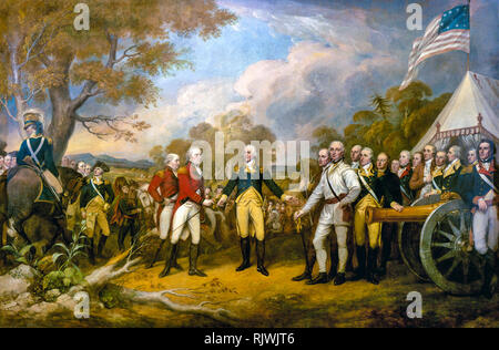 The Surrender of General Burgoyne 1821 by John Trumbull Stock Photo - Alamy