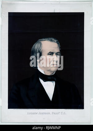Andrew Johnson portrait ca. 1866 Stock Photo - Alamy