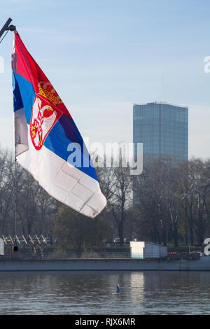 Flag of Serbia Stock Photo - Alamy