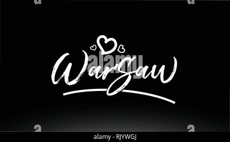 Warsaw City Typography vector design. Greetings for T-shirt, poster ...