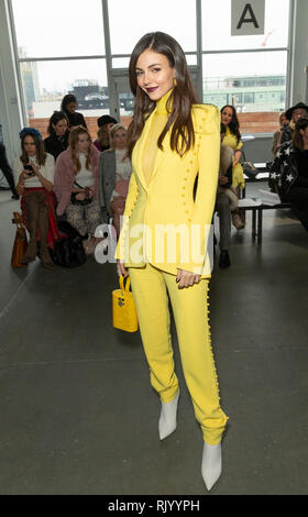 Victoria Justice attends Pamela Roland runway during New York Fall ...