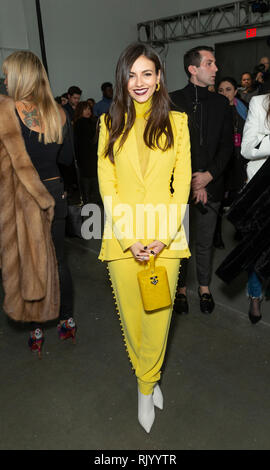 Victoria Justice attends Pamela Roland runway during New York Fall ...