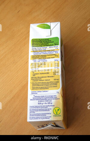 Alpro Dairy Free Custard Stock Photo - Alamy