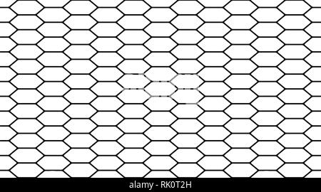 Seamless pattern of the black hexagonal netting Stock Vector Image ...