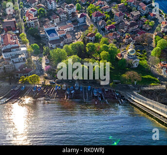 Ahtopol, Bulgaria. View to the fishing boat harbor Stock Photo - Alamy