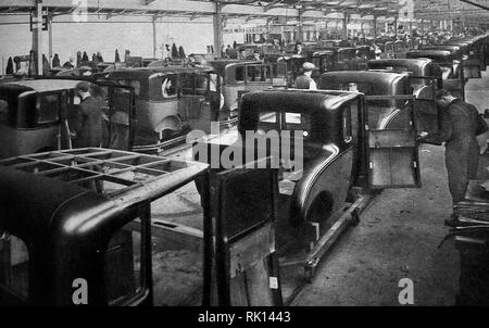 1930 - A look at Morris Motor car production in the UK. A rare ...