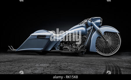 Big Wheel Bagger Harley Davidson Stock Photo - Alamy