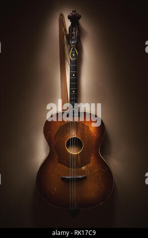 Traditional Serbian music instrument. Tamburica (tambourica), four ...