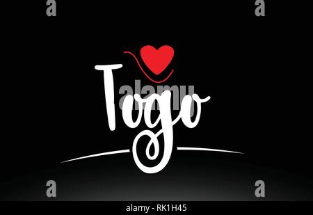 Togo country typography word text suitable for logo icon design Stock ...