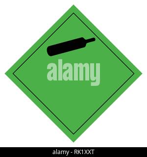 Non-Flammable Gas Symbol Sign Isolate On White Background,Vector ...