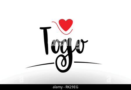 Togo country typography word text suitable for logo icon design Stock ...