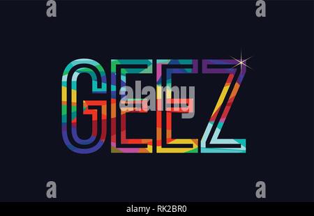 geez word typography design in gold or golden color suitable for logo ...