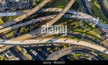 MacArthur maze, highway interchange, Oakland, CA, USA Stock Photo - Alamy