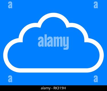 Cloud download outline flat white icons on round color backgrounds ...