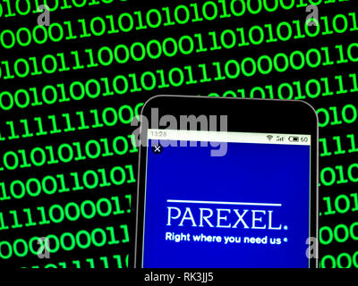 PAREXEL Pharmaceutical company logo seen displayed on smart phone Stock ...