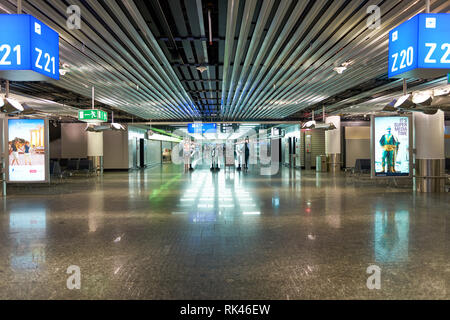 FRANKFURT, GERMANY - APRIL 07, 2016: inside of Frankfurt Airport ...