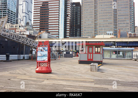Pier 16 in Manhattan New York- MANHATTAN / NEW YORK - APRIL 1, 2017 ...