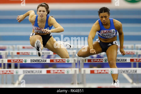 Alice Hopkins in action during the Women's Long Jump on day one of the ...