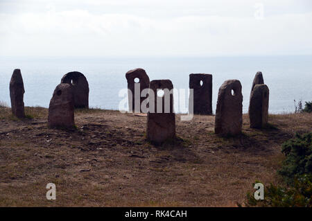 Sark Henge a Small Stone Circle of Nine Ancient Holed Gate Posts ...