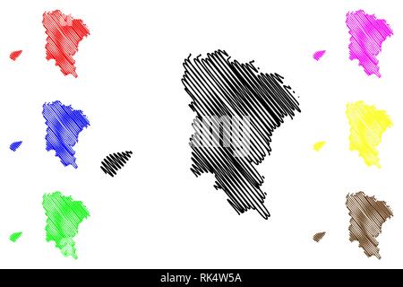 Monufia Governorate (Governorates of Egypt, Arab Republic of Egypt) map ...