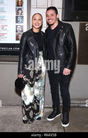 (L-R) Jasmine Cephas Jones and Anthony Ramos attend the opening night ...