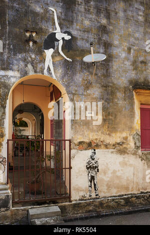 Street art in George town, Penang island, Malaysia Stock Photo - Alamy