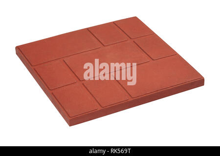 squared paving tile isolated, top view. Sidewalk pavement pattern ...