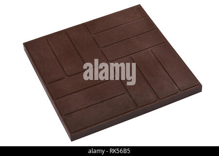 squared paving tile isolated, top view. Sidewalk pavement pattern ...
